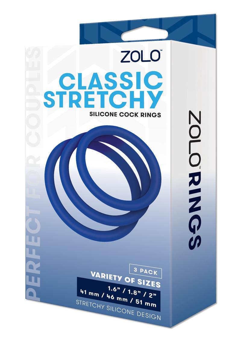 Classic Stretchy Silicone Cock Rings (3-Pack) | ZOLO